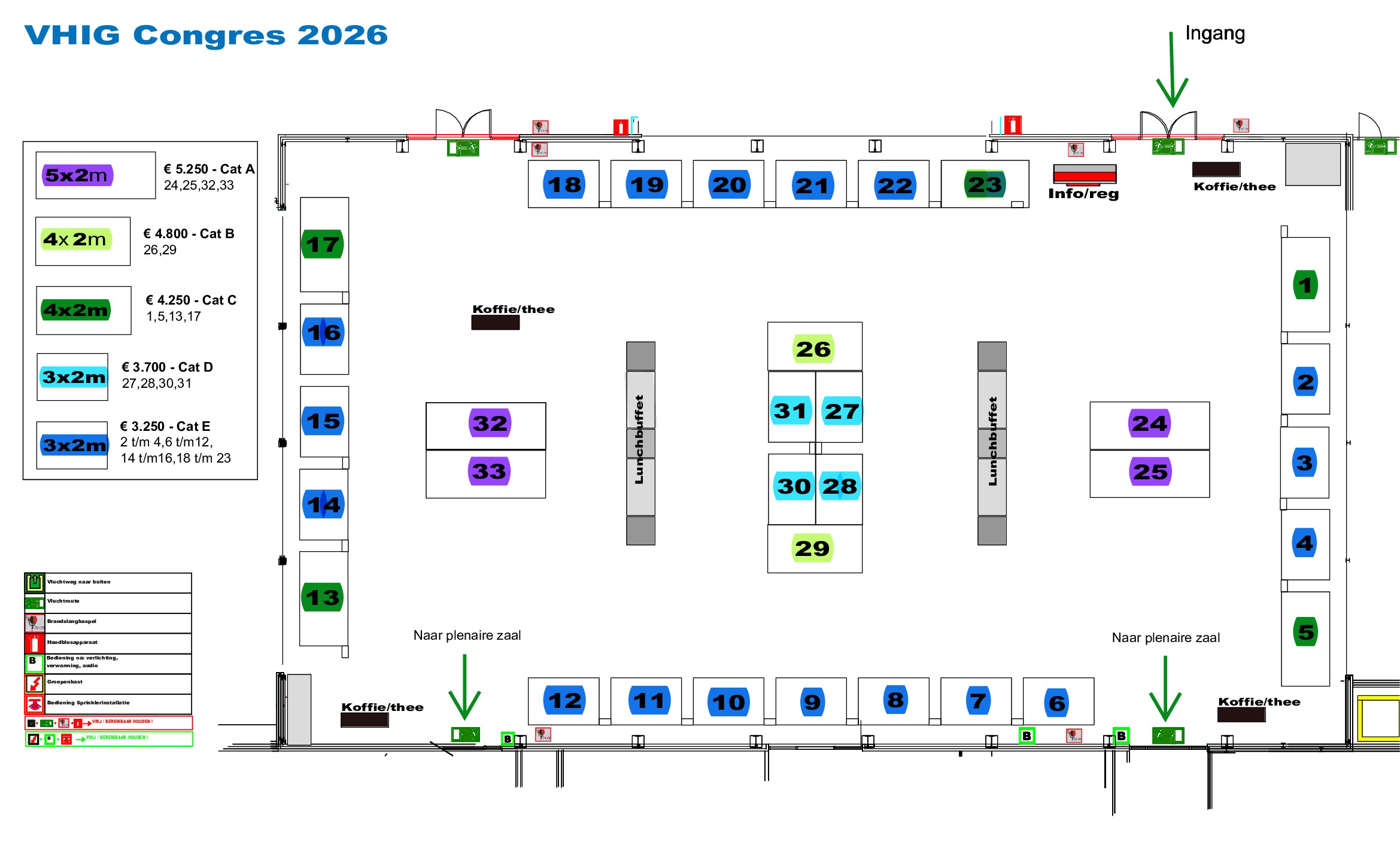 VHIG Beurs 2026 - Plattegrond